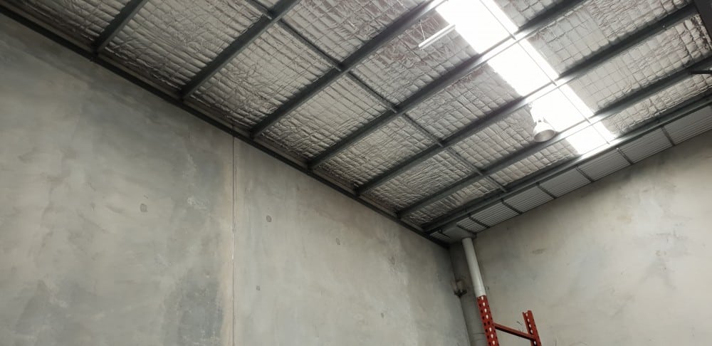 Mezzanine ceiling in a warehouse - Suspended Ceilings Qld